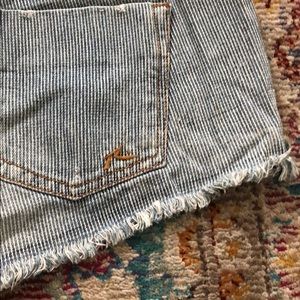 Rusty | Shorts | Rusty Denim Pinstripe Cut Off Shorts | Poshmark